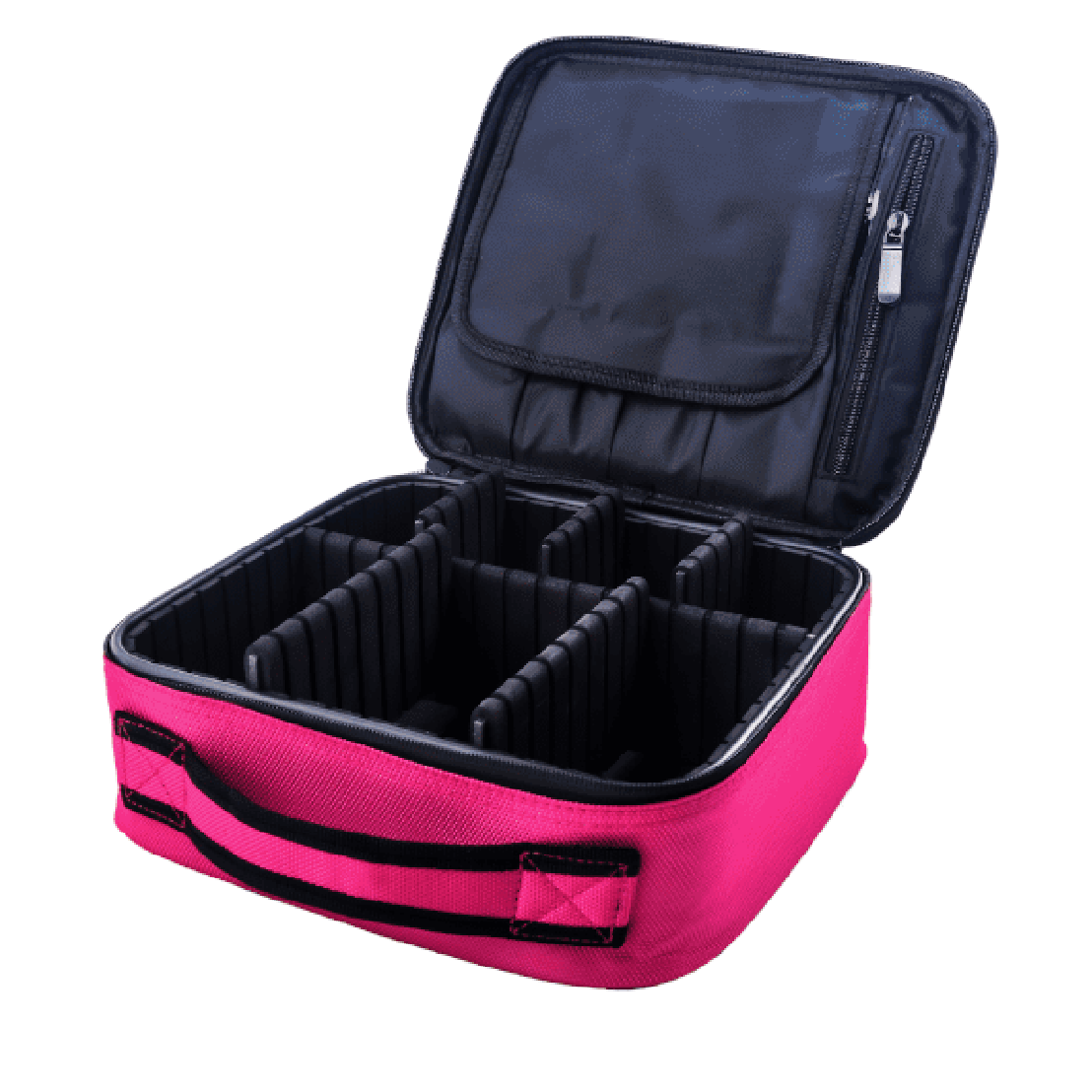 Geanta pentru cosmetice, cu compartimente, roz - eMAG.ro