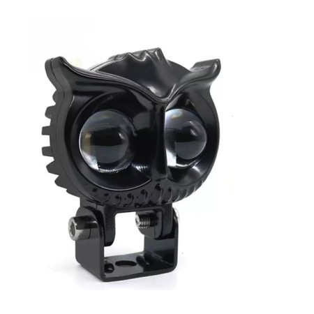 Proiector led Off-Road, moto, ATV cu lupa 50W, 12V - 24V, model bufnita ...