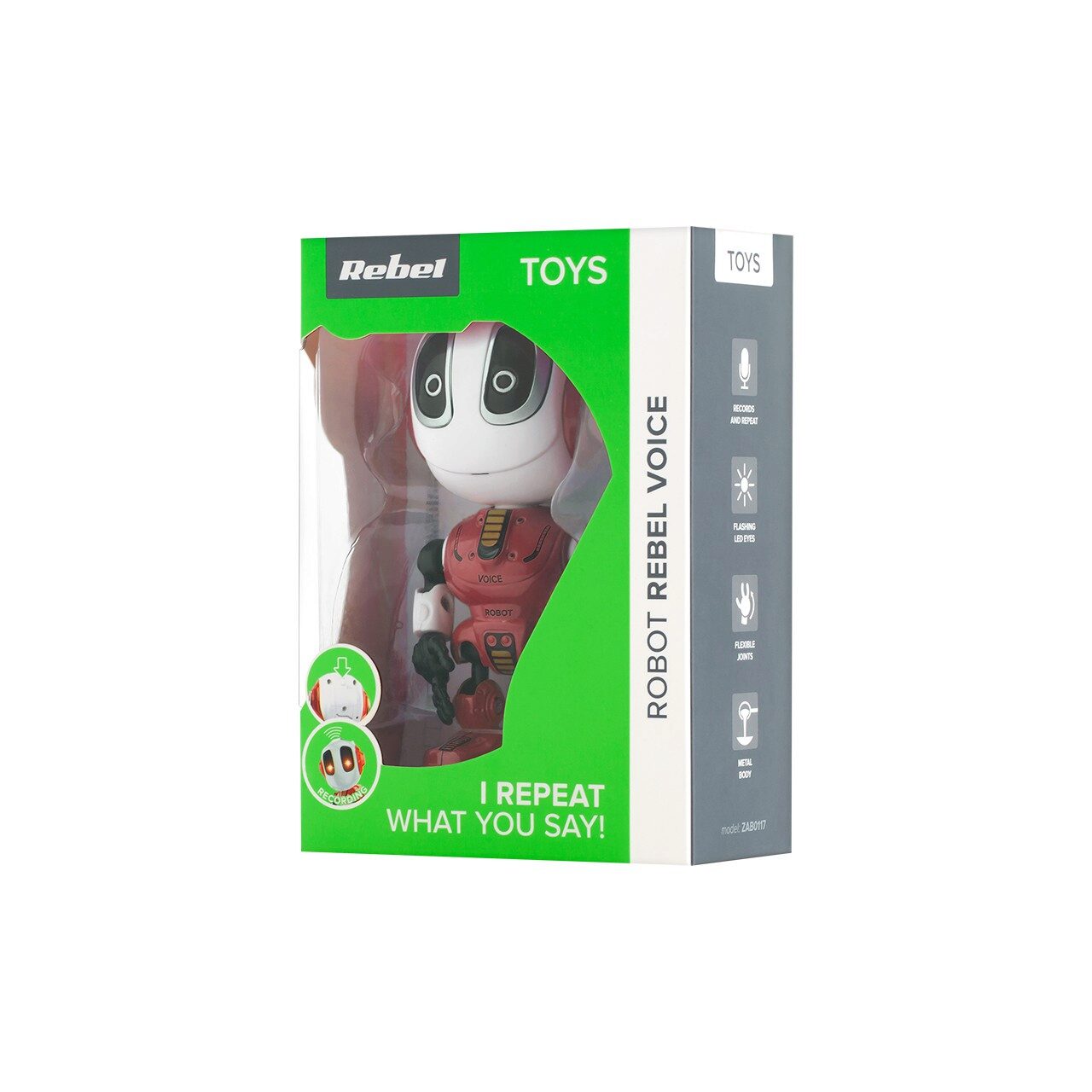 Интерактивен робот с микрофон и високоговорител, Red Robo 120 x 55 x 50 ...