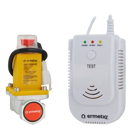 Kit detector gaz si GPL 220V cu electrovalva 3/4, 9-12V, Ermetiq - eMAG.ro