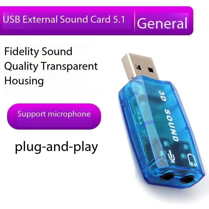 Placa de sunet, USB, blue - eMAG.ro