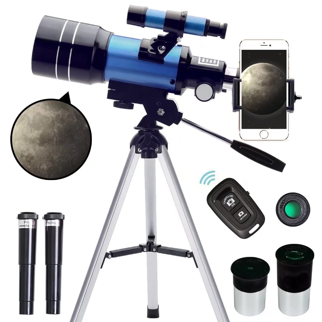 Telescop pentru adulti si copii, Overtang, diafragma de 70 mm (15X-150X ...