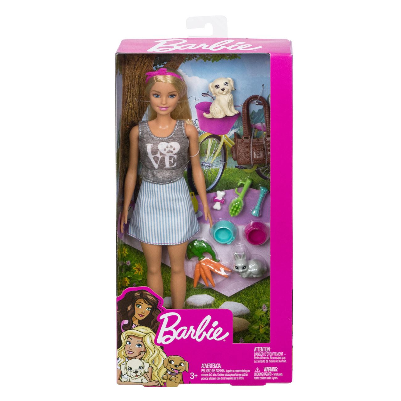 Papusa Barbie cu Animal, Mattel - eMAG.ro