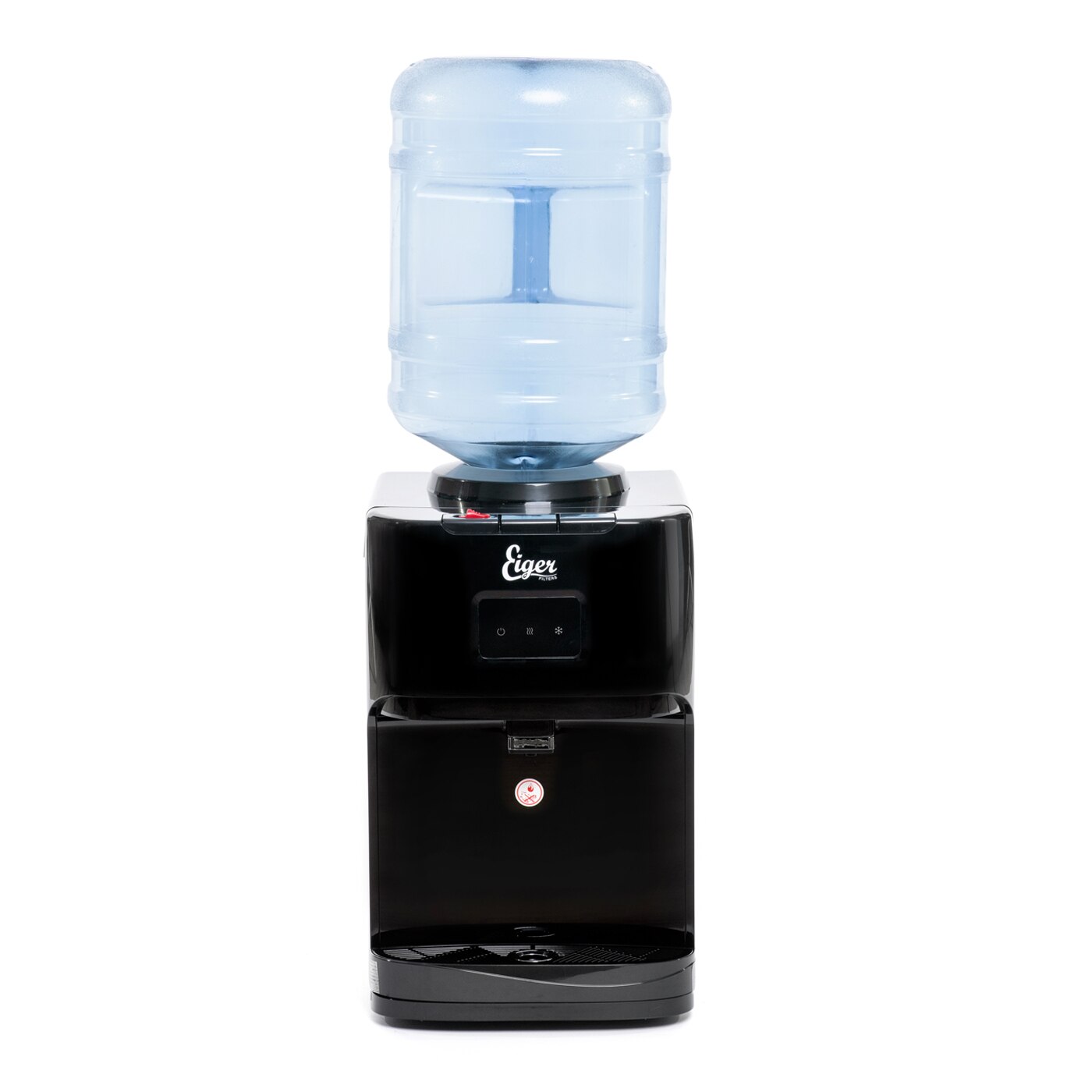 Dozator de apa, Eiger, Inox, Negru/ Albastru - eMAG.ro