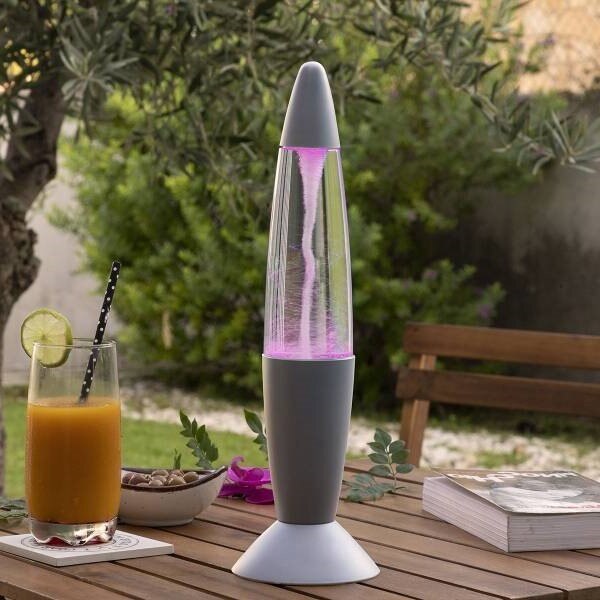 Lampa decorativa cu lava, portabila, tip vartej 3D, lumina LED ...