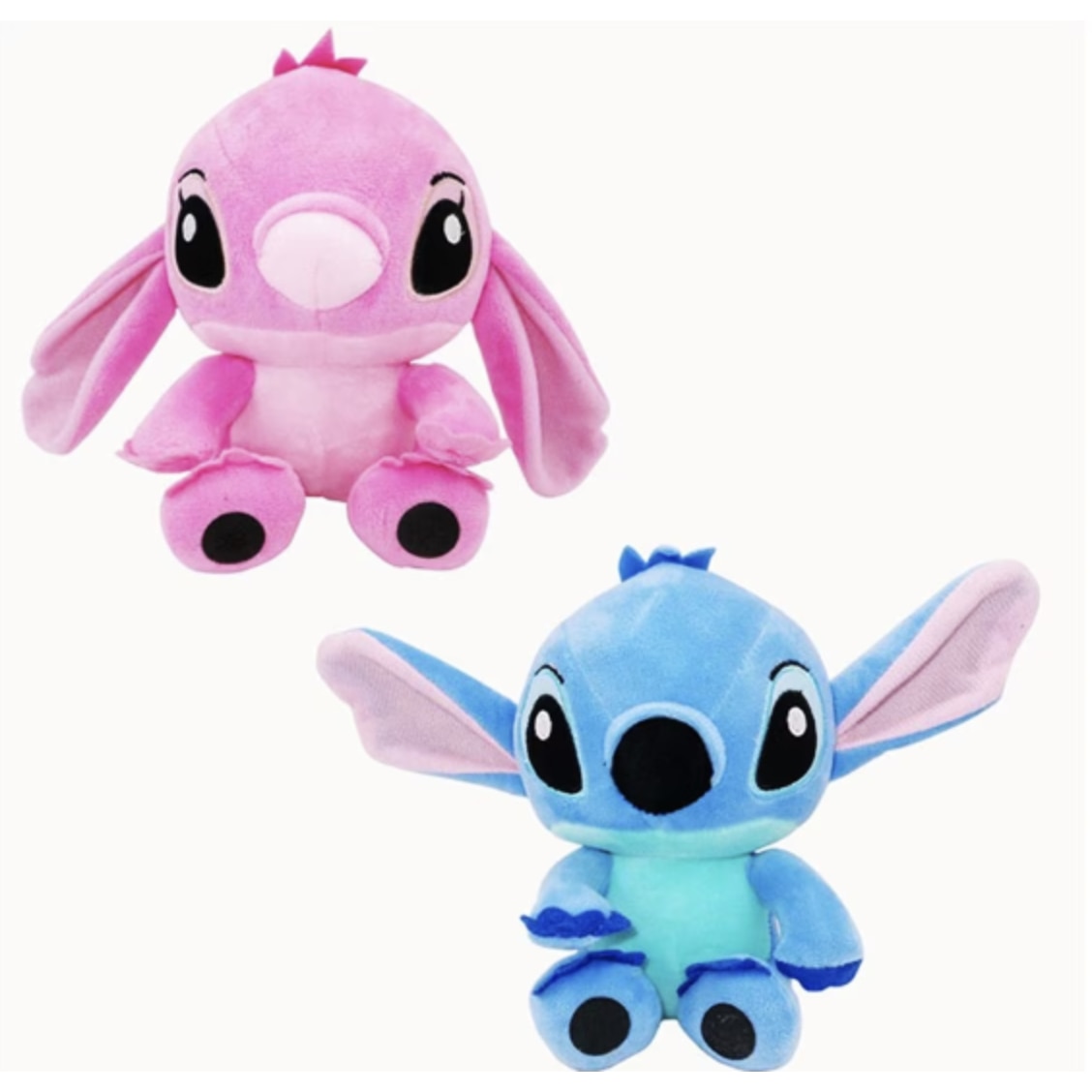 Set doua mascote din plus Stitch si Angel 30 cm - eMAG.ro