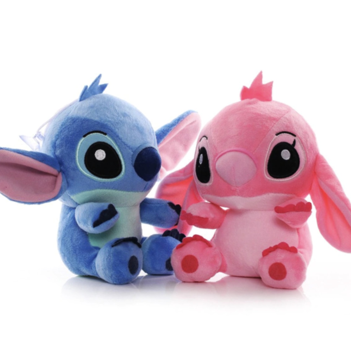 Set doua mascote din plus Stitch si Angel 30 cm - eMAG.ro
