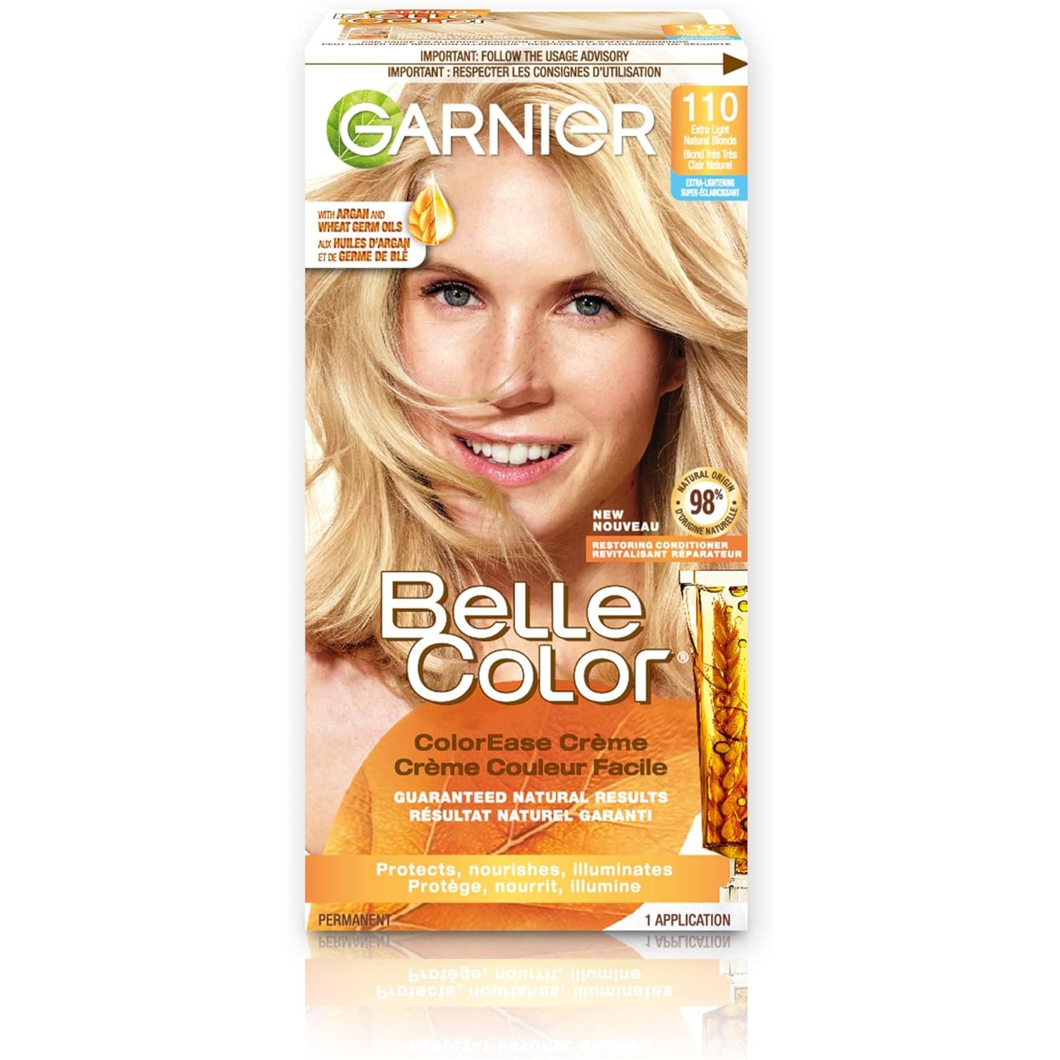 Vopsea de par permanenta Garnier Belle Color Permanent, 110 Blond ...