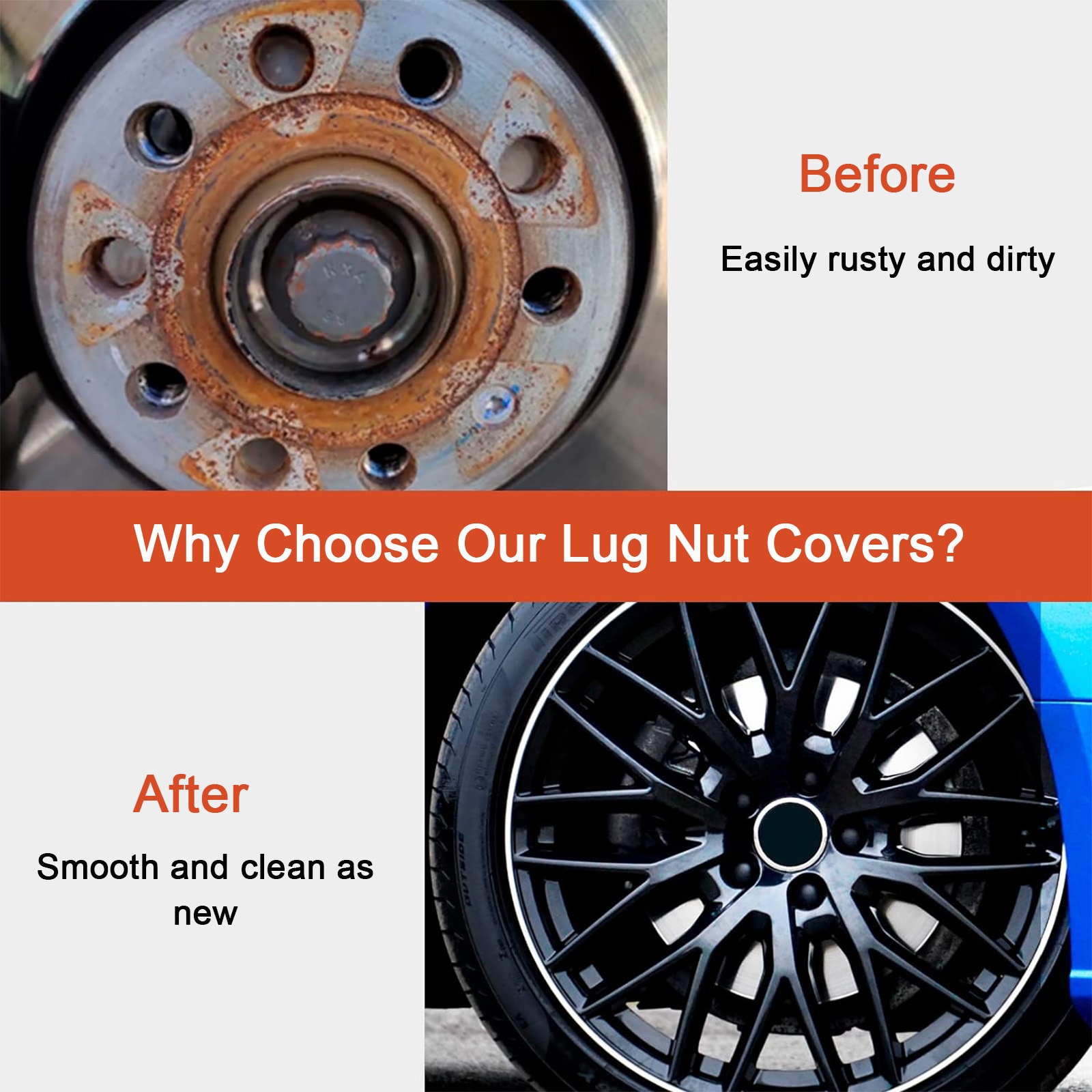 Capace prezoane, NUODWELL, 20 bucati, cu capac de supapa si clema, 17mm ...