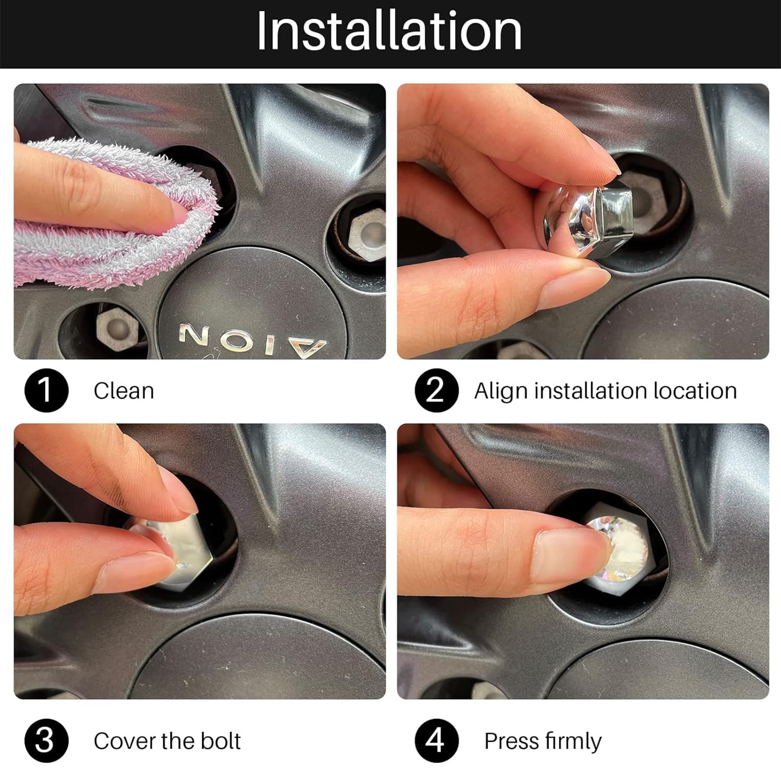 Capace prezoane, NUODWELL, 20 bucati, cu capac de supapa si clema, 17mm, hexagonal, usor de ...