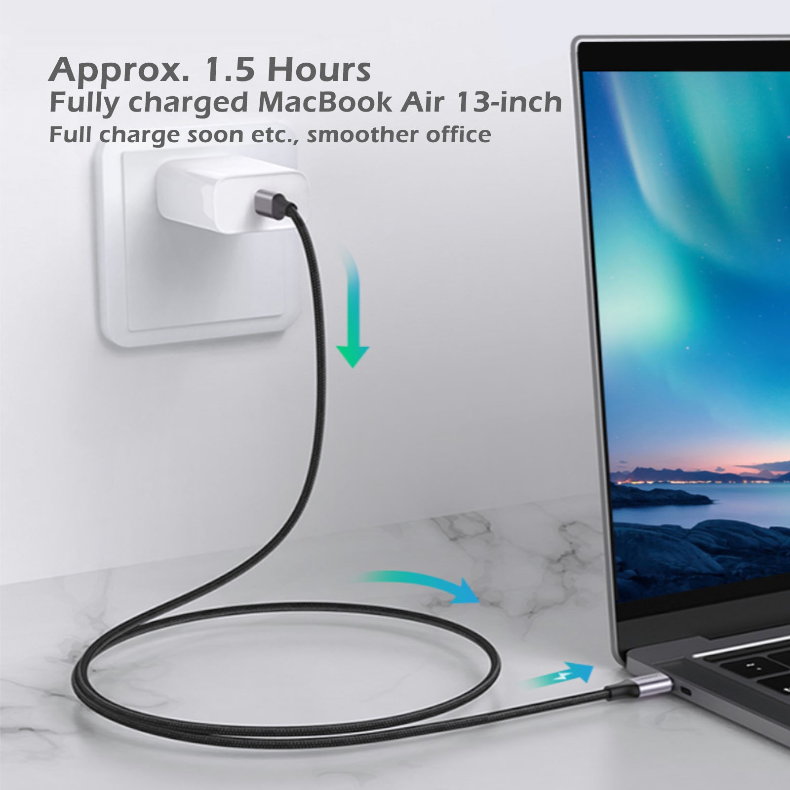Adat és Gyorstöltő Kábel Axroad Mall 3a Pd 60w Qc 4 0 Usb 2 0 40
