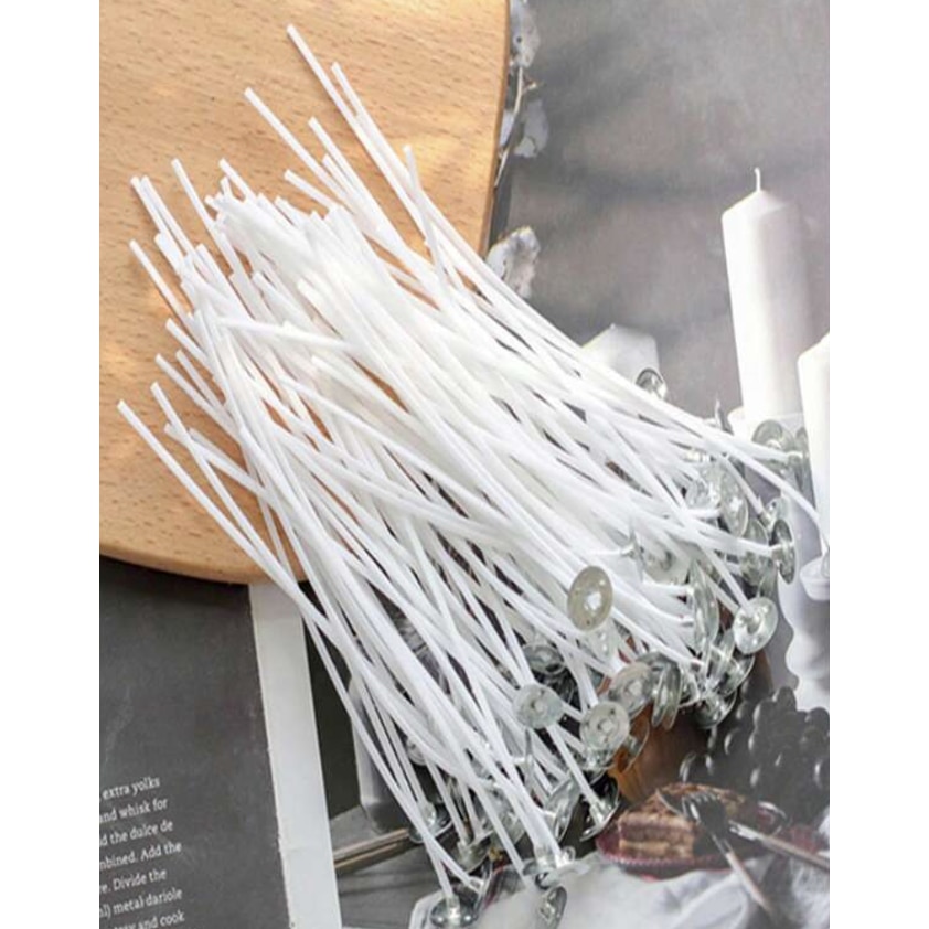 Set 10 bucati Fitil pentru Fabriecare Lumanari din Bumbac, 9 CM, Textil ...