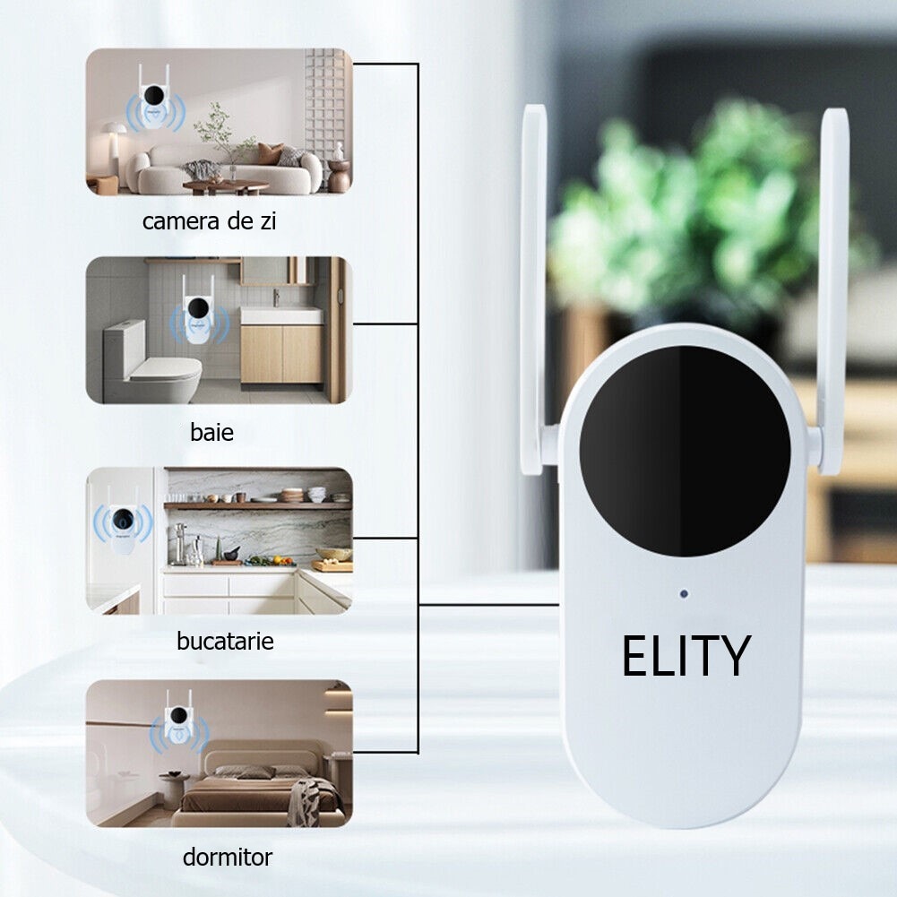 Amplificator Semnal Wireless, ELITY®, Range Extender Adaptor WiFi ...