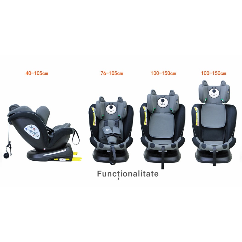 BUF BOOF TWT Plus iSize ISOFIX 360 fokba elfordítható autós gyerekülés ...