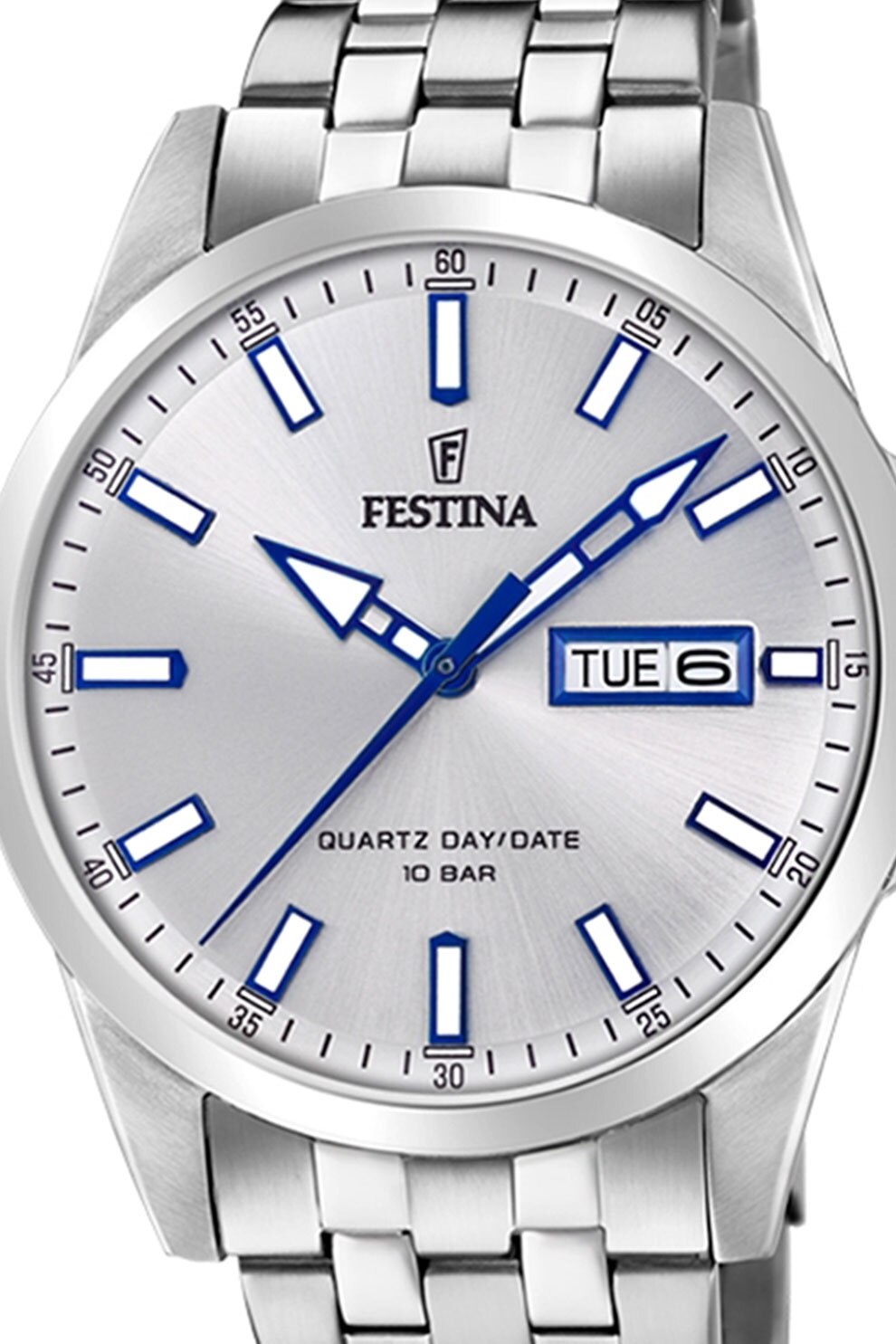 Festina, Ceas din otel inoxidabil, Argintiu - eMAG.ro