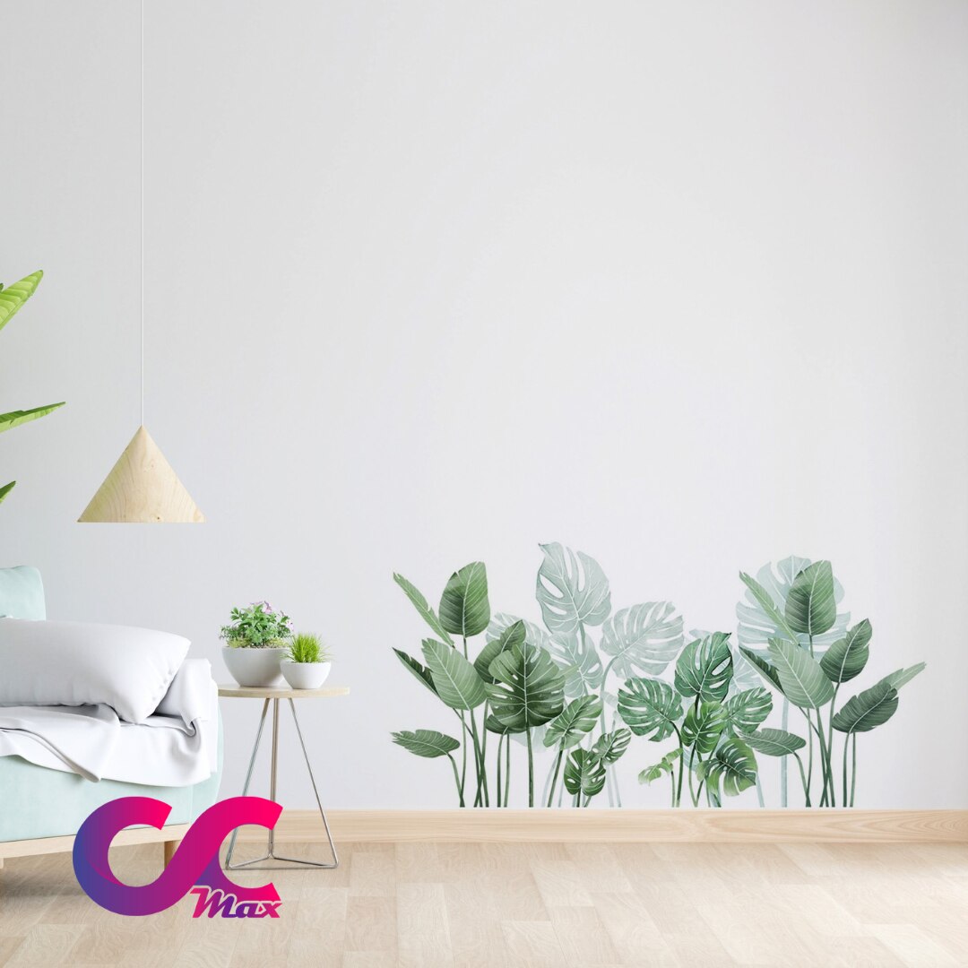 Sticker Decorativ Autoadeziv CCmax, Filodendron cu Frunze Despicate ...