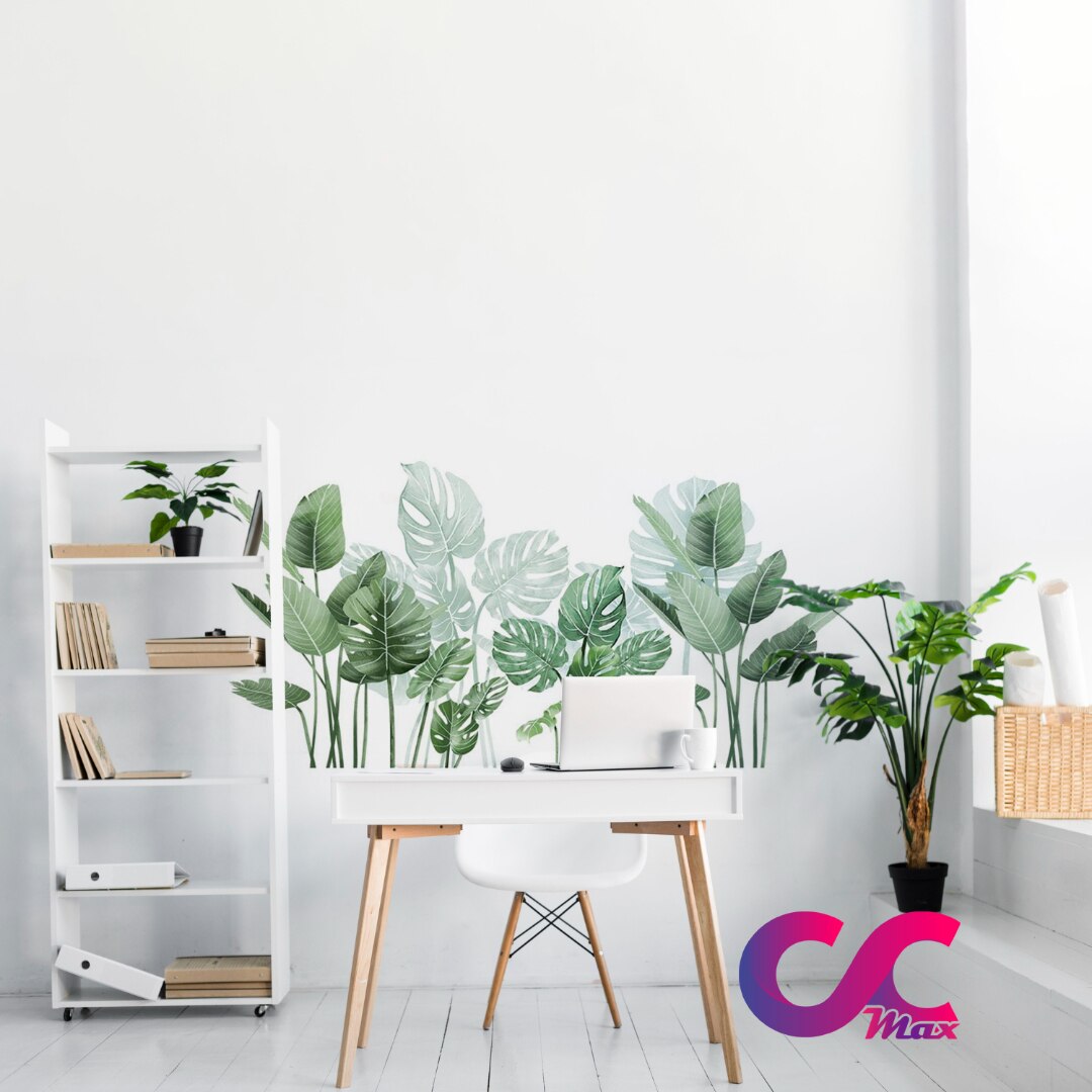 Sticker Decorativ Autoadeziv CCmax, Filodendron cu Frunze Despicate ...