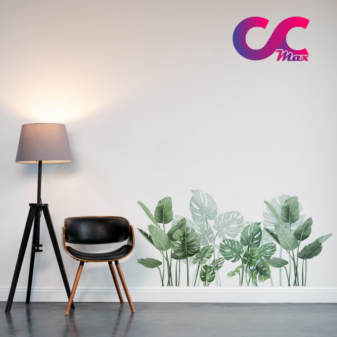 Sticker Decorativ Autoadeziv CCmax, Filodendron cu Frunze Despicate ...