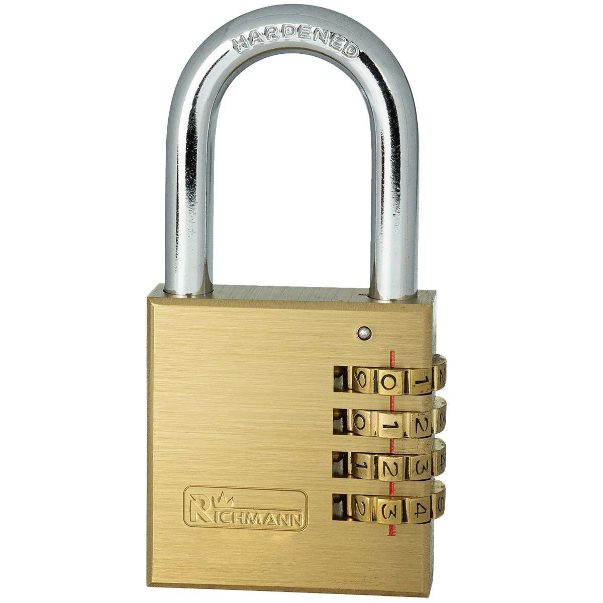 Lacat cu cifru, auriu, 60 mm, Richmann Exclusive - eMAG.ro