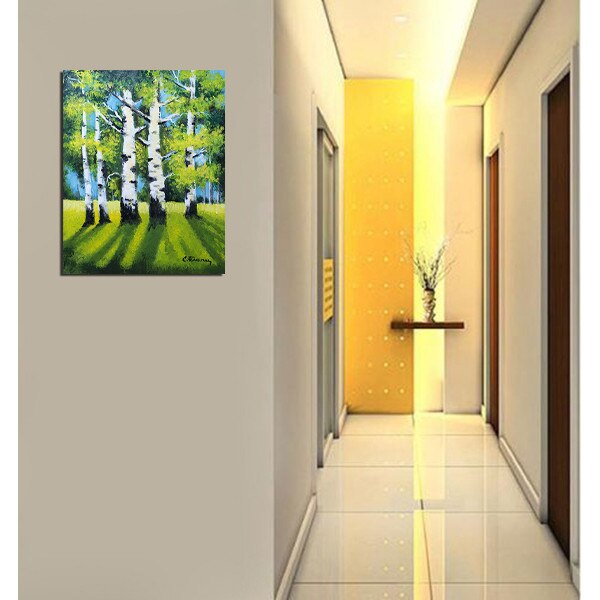 Tablou pictat manual living, dormitor, hol, Peisaj din natura, peisaj ...