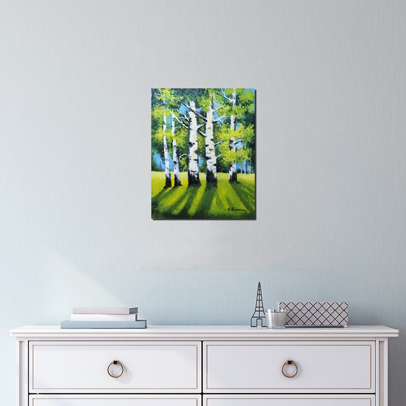 Tablou pictat manual living, dormitor, hol, Peisaj din natura, peisaj ...