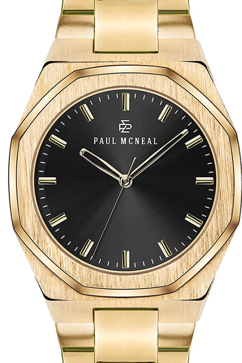 Paul McNeal, Часовник с метална верижка и кварц, Златист - eMAG.bg