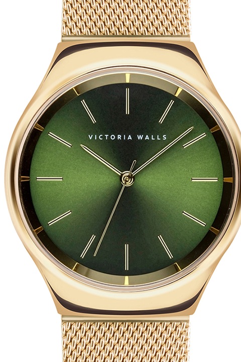 Victoria Walls, Ceas quartz cu logo pe cadran, Auriu - eMAG.ro