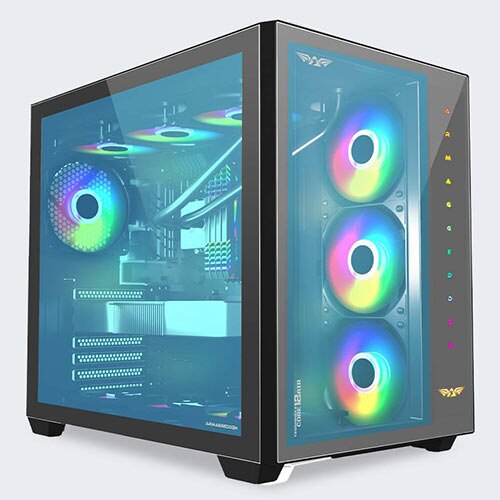 Carcasa PC, ARMAGGEDDON, FULL, ATX TESSARAXX CORE 12 AIR, Negru - eMAG.ro