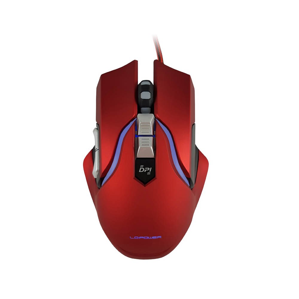 Mouse Gaming, LC-Power, Optic, USB, 3500DPI, Rosu/Gri - eMAG.ro