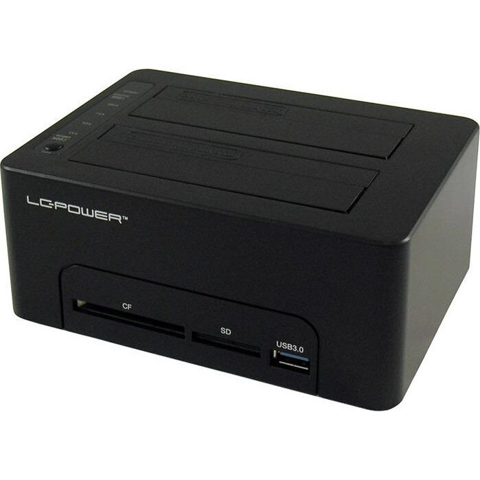 Statie de andocare, LC-Power, 2 x 2.5"/3.5", 1 x USB 3.0, Negru - eMAG.ro