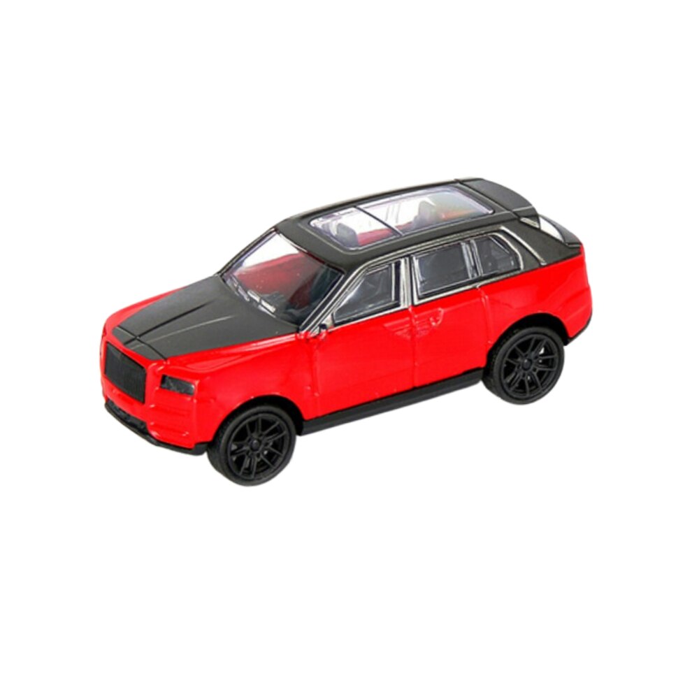 Masina SUV, Diecast, metal si plastic, rosu si gri, 9 x 3 cm, functie ...