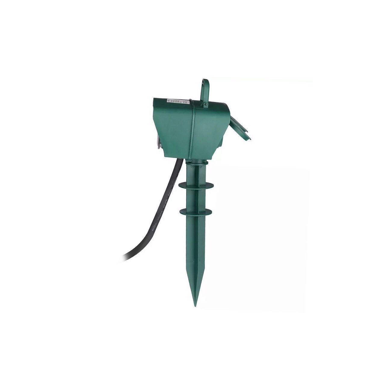 Prelungitor de gradina, IP44, 4 prize cu capac, Verde, Tarus pentru ...