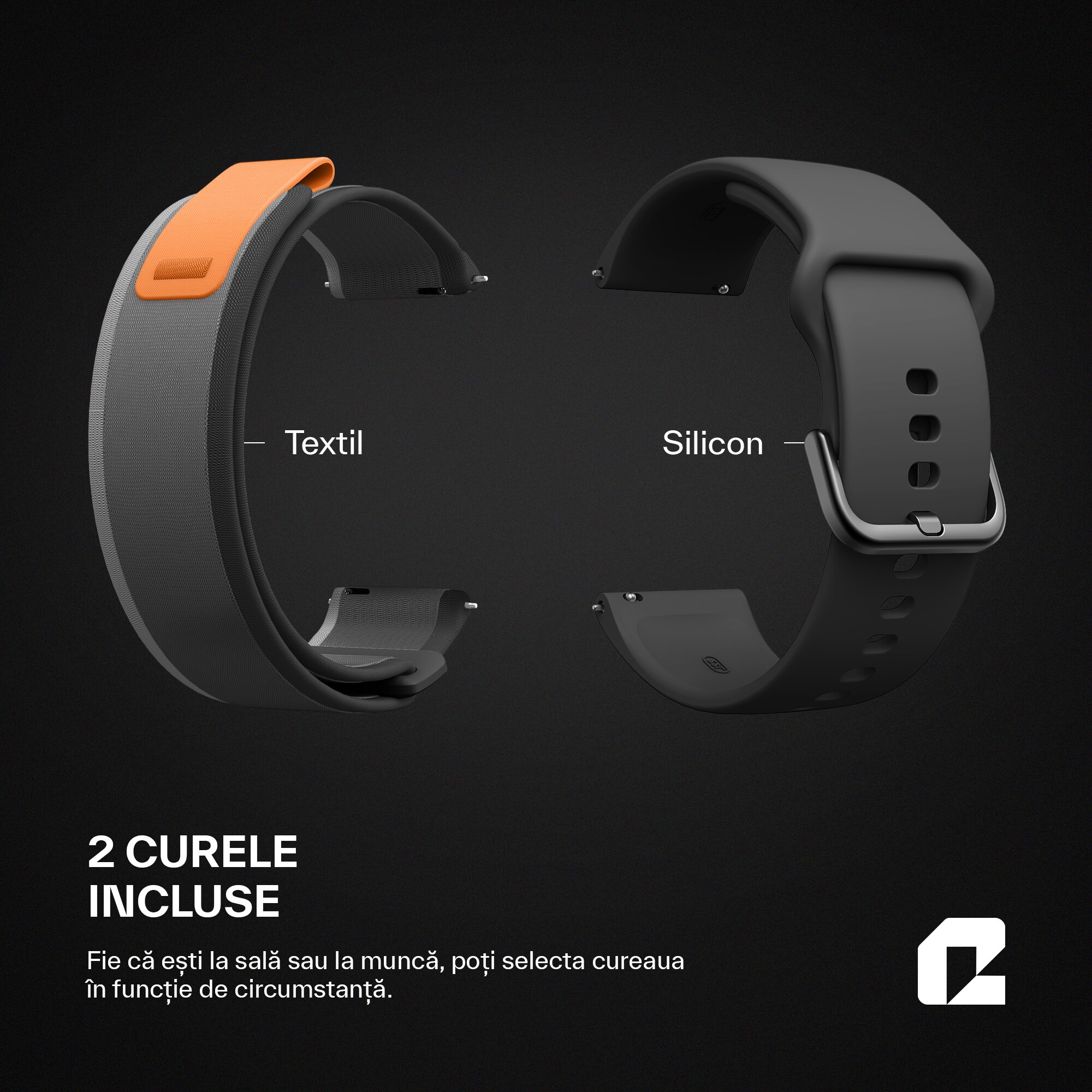 Ceas smartwatch, Qualtec by Koppel®, inteligent, fitness, sport ...