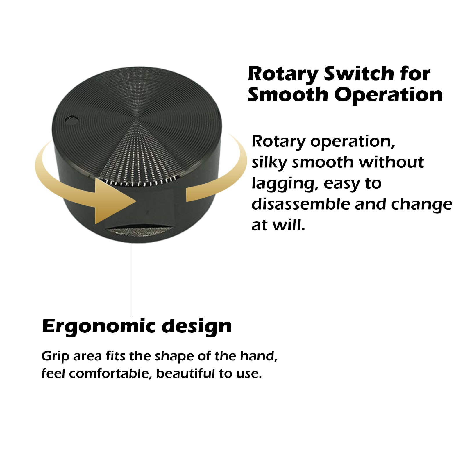 Set 4 butoane pentru plita incorporabila, Axroad Mall, 6 mm, Rezistent ...