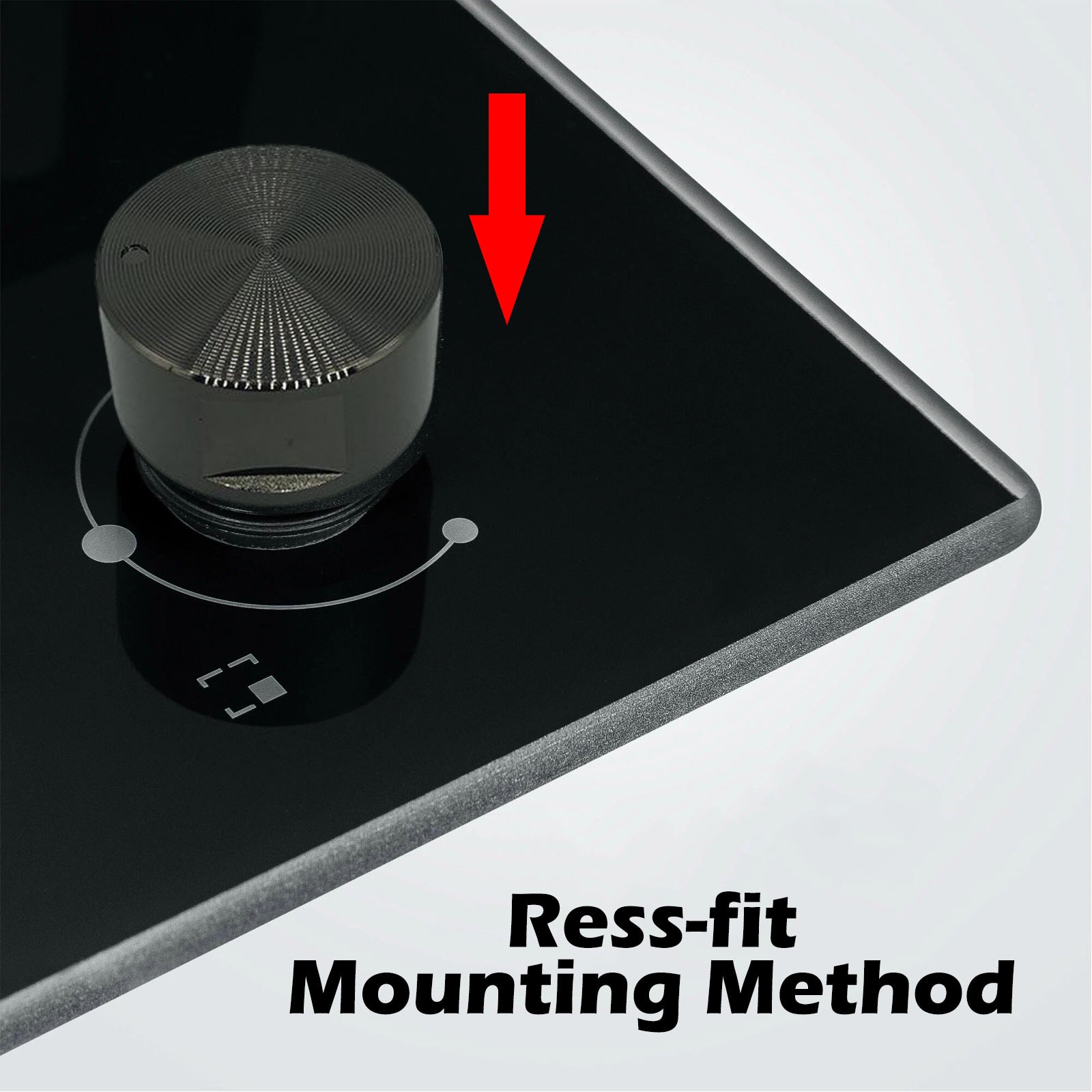 Set 4 butoane pentru plita incorporabila, Axroad Mall, 8 mm, Rezistent ...