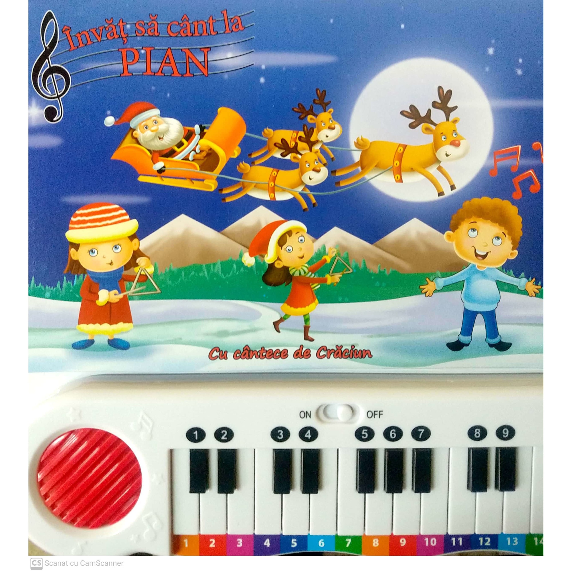 Invat sa cant la pian - cu cantece de craciun - eMAG.ro