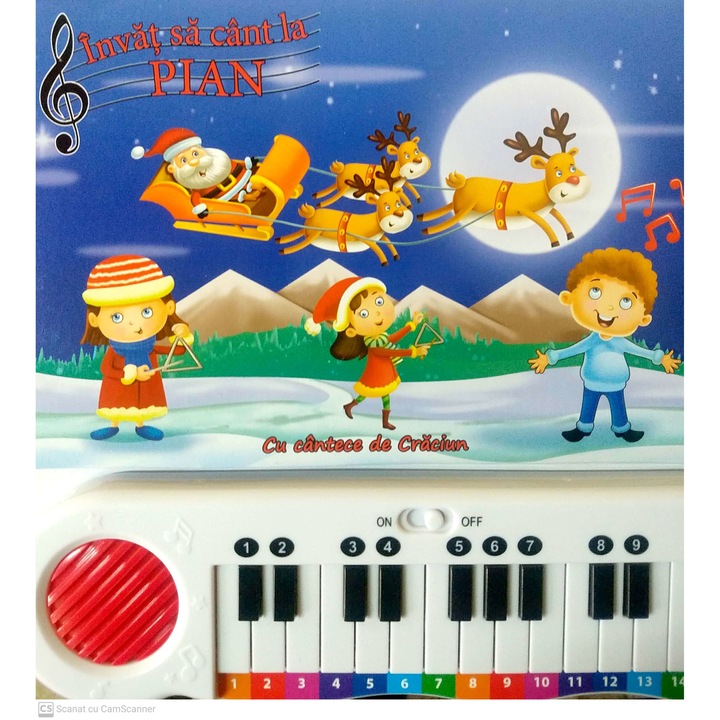 Invat sa cant la pian - cu cantece de craciun - eMAG.ro
