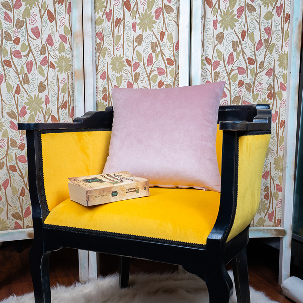 Set 2 Perne Decorative Tex, Roz -pudrat, catifea, 45x45cm - eMAG.ro