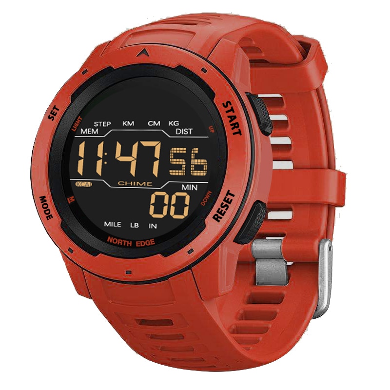 Ceas sport pentru barbati, North Edge, 50M impermeabil, Memento baterie ...