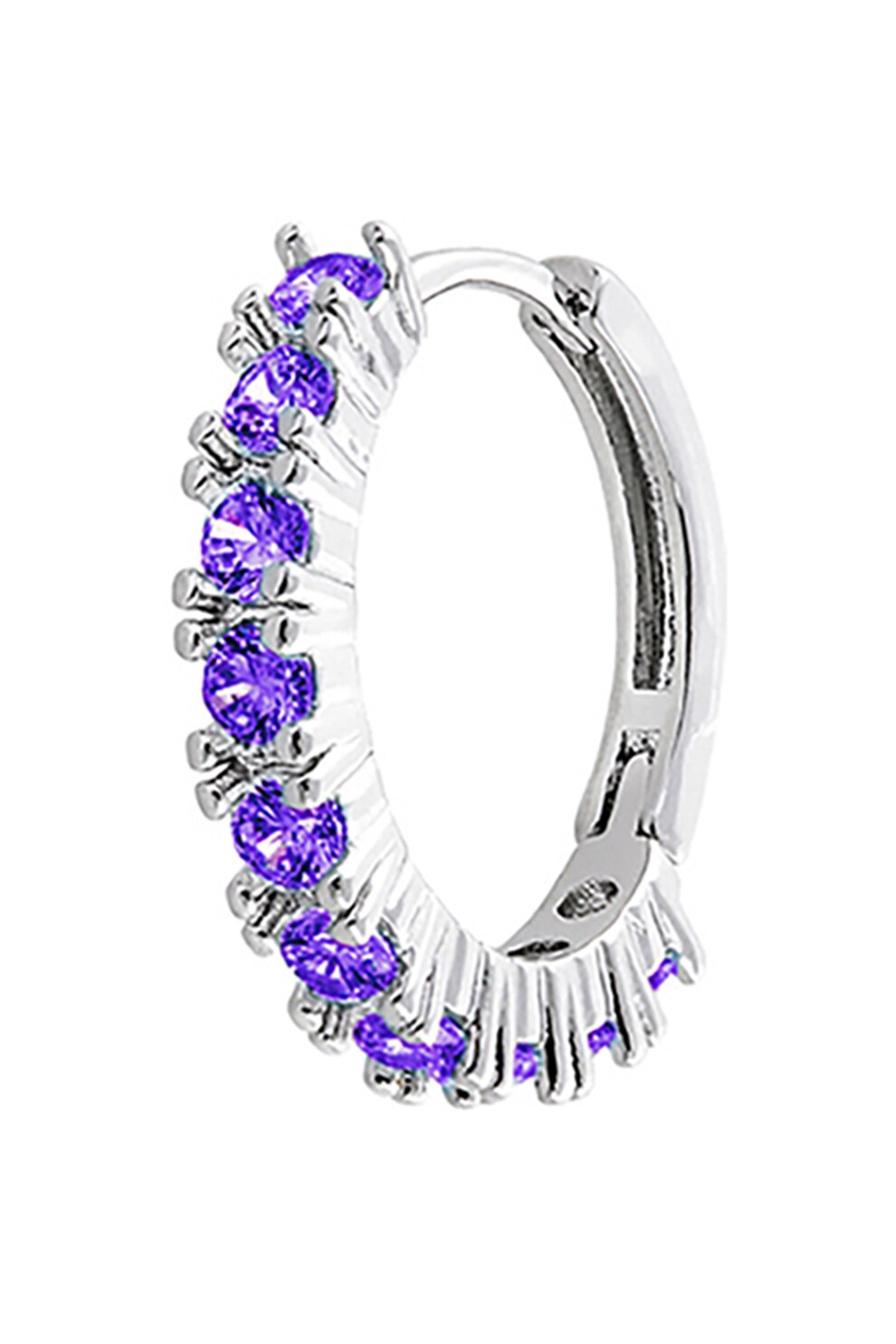 Loisir by Oxette, Cercei rotunzi placati cu rodiu, Indigo, Argintiu ...