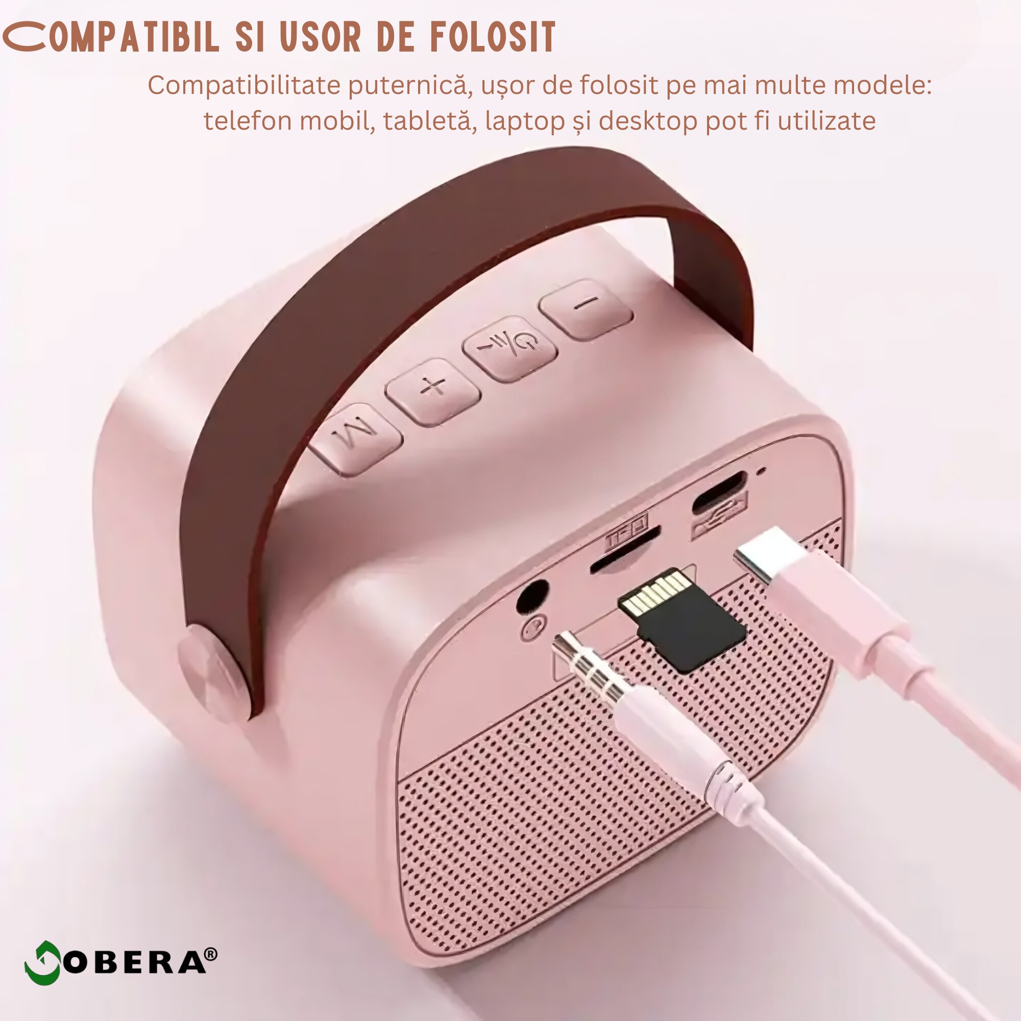 Смарт микрофон за караоке за деца и възрастни goBERA®, безжичен ...