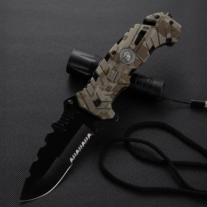 Cutit Pliabil Heavy Duty, tip Briceag, Army Style, pentru Camping ...