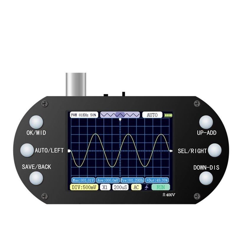 Osciloscop, 2, 5 MHz, 17 forme de unda, domenii de masurare, 400 V, ΙΜΩ ...