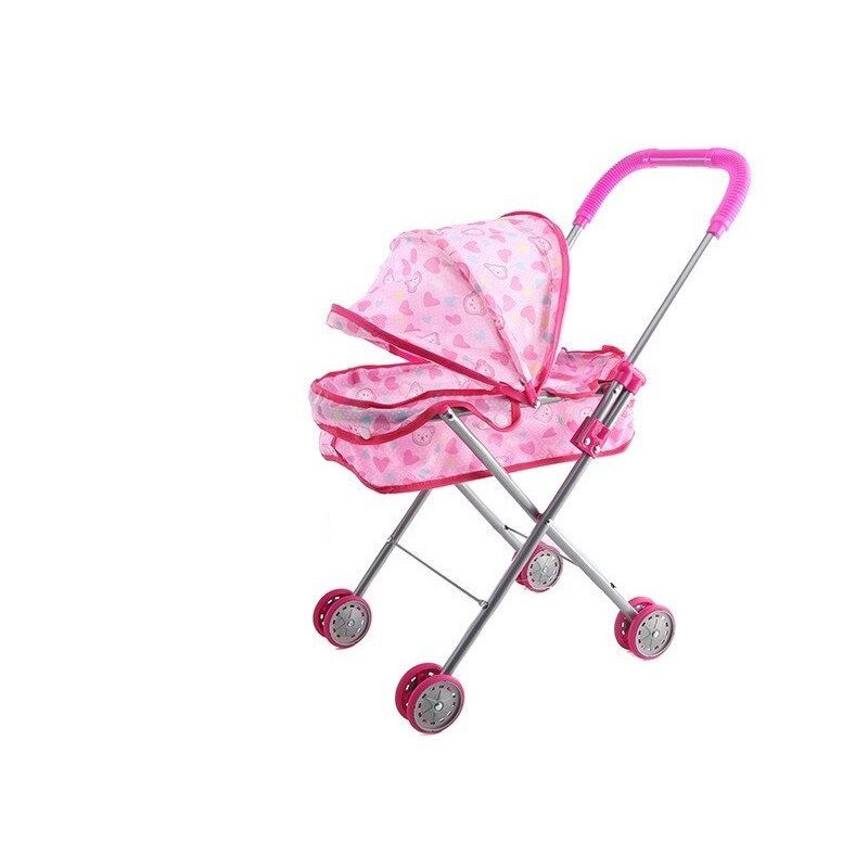 Carucior pentru papusi, Culcat, Roz, 3+ - eMAG.ro