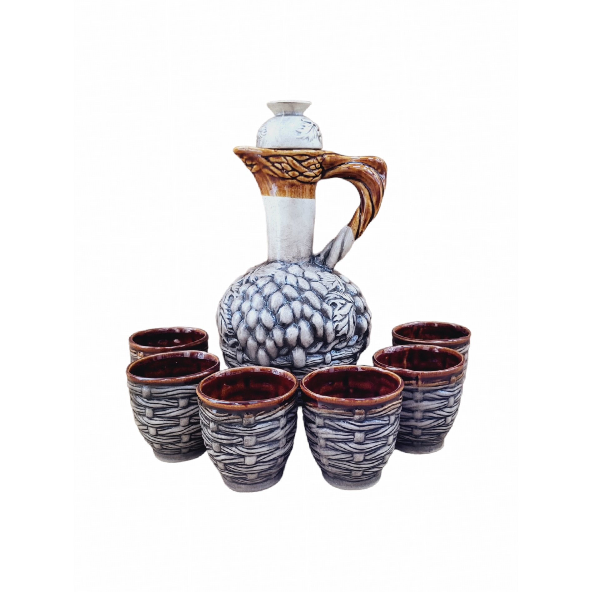 Set pentru vin sau tuica Impletit - eMAG.ro