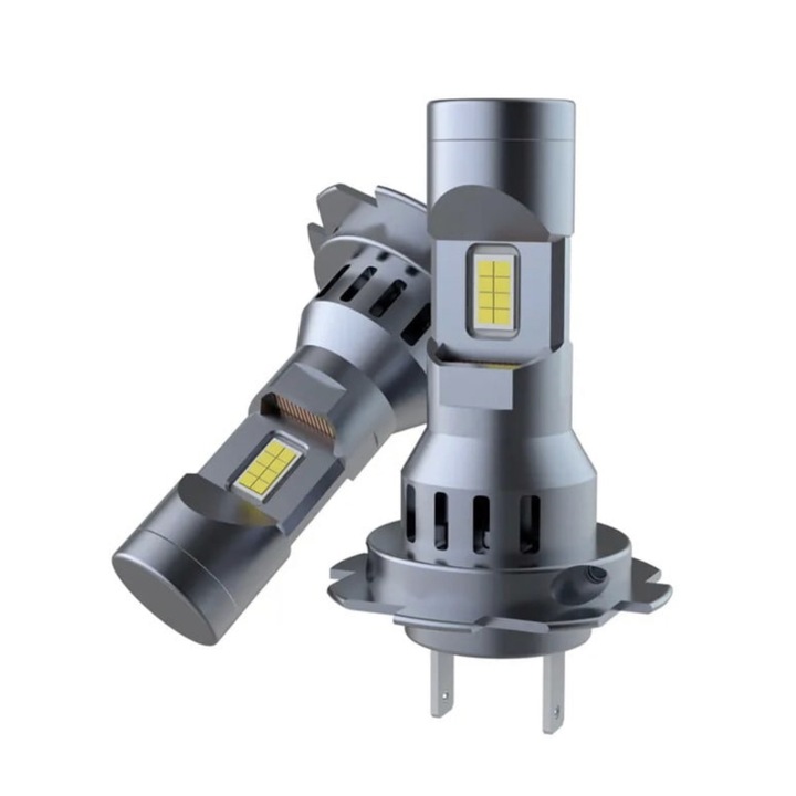 Комплект от 2 LED крушки съвместими H7, hy мощност 100w, 16000LM, 1:1 ...