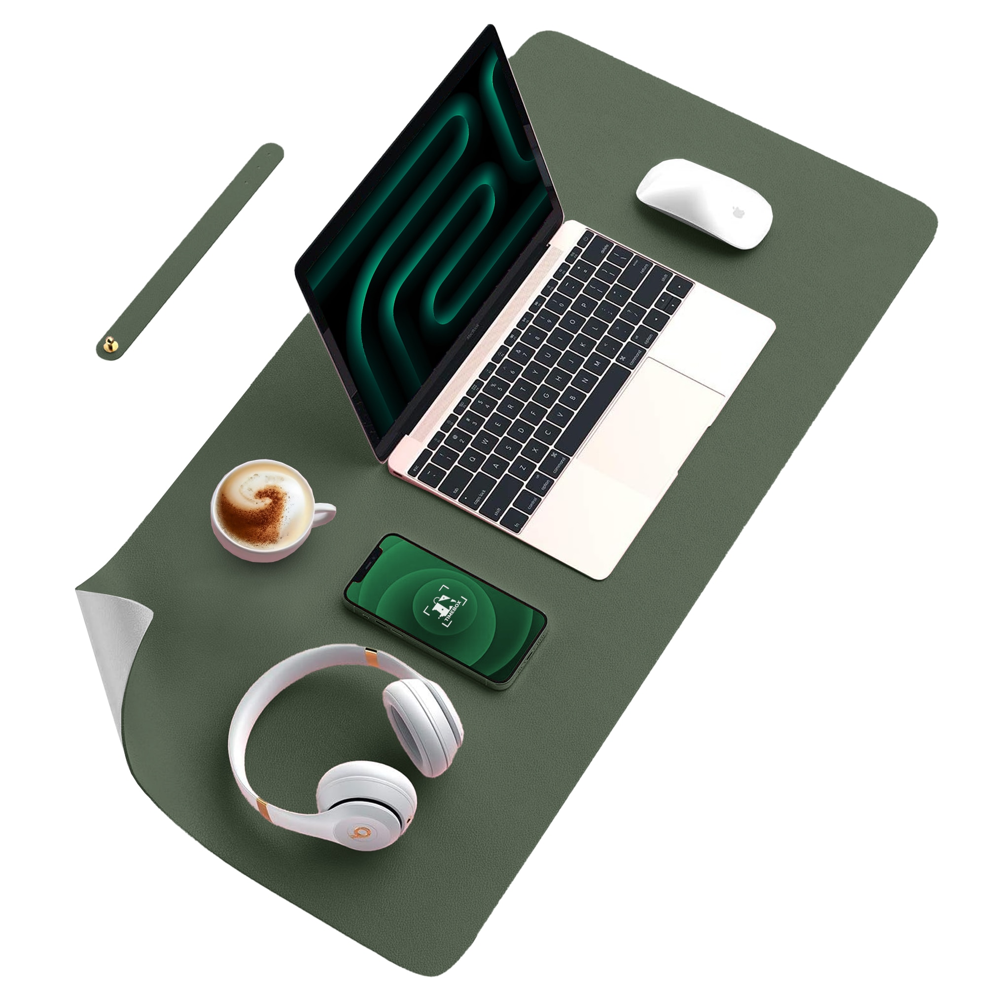 Mousepad gaming XXL cu doua fete din piele pu, impermeabil, pentru ...