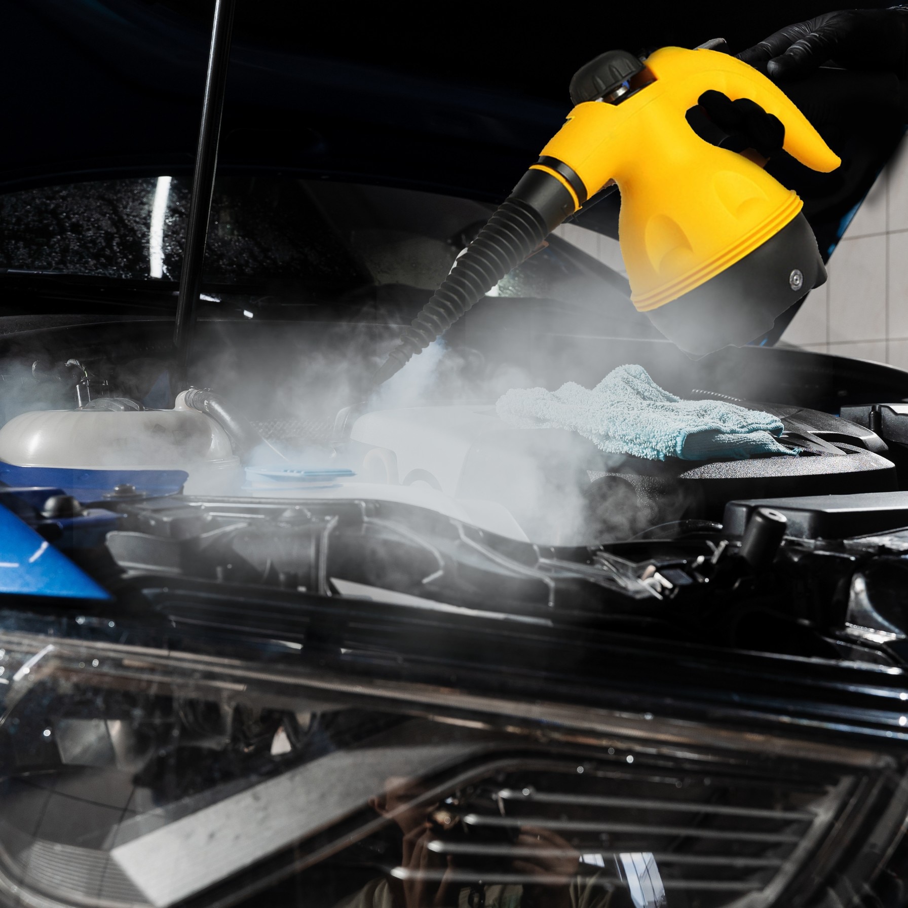 Aparat de curatare cu abur, 1000 W, Galben/Negru - eMAG.ro