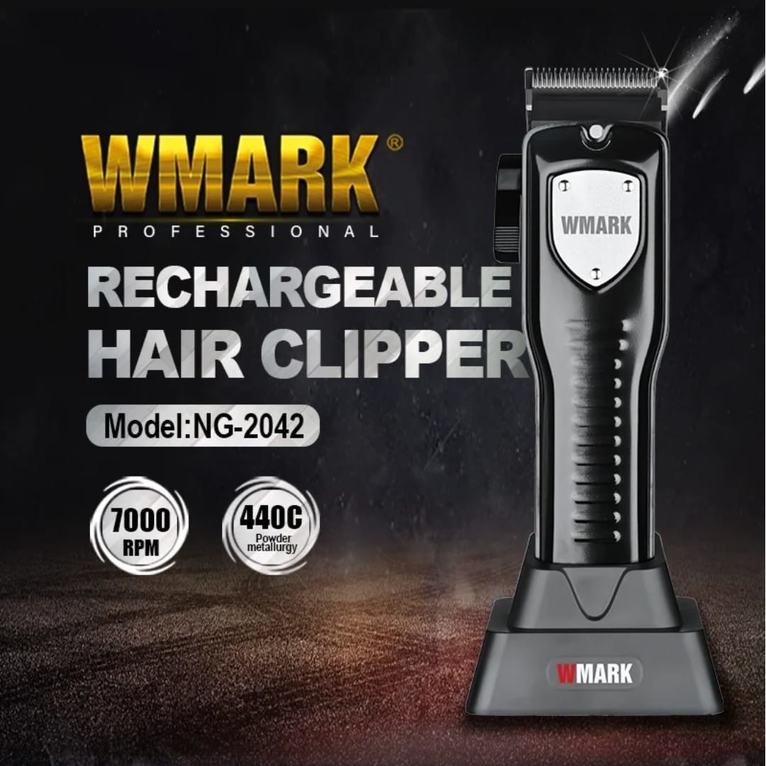 Професионална машинка за подстригване с батерия, Wmark NG-2042, LED ...