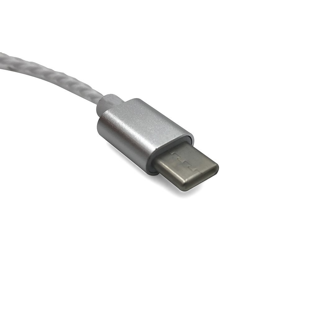 Casti cu fir, Media-Tech, USB-C, Microfon incorporat, Buton On/Off, Alb ...
